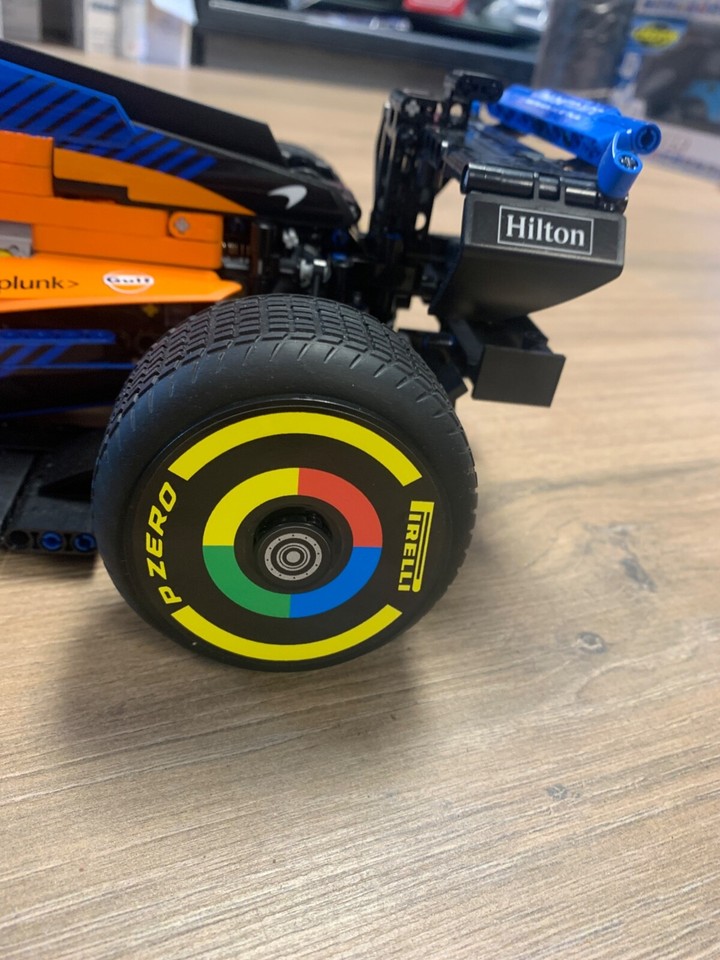 Wheel Sticker for Lego 42141 McLaren F1 Yellow (4) | eBay