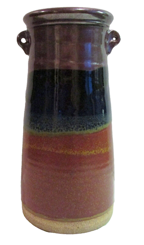 Vintage Signed American Stoneware Pottery Vase, Eric Madsen ...