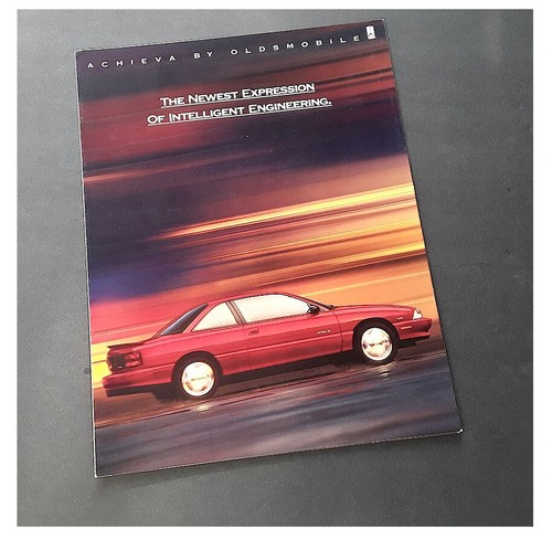 Vintage 1992 '92 Olds Oldsmobile Achieva 6-page Fold Out Brochure + 1 ...