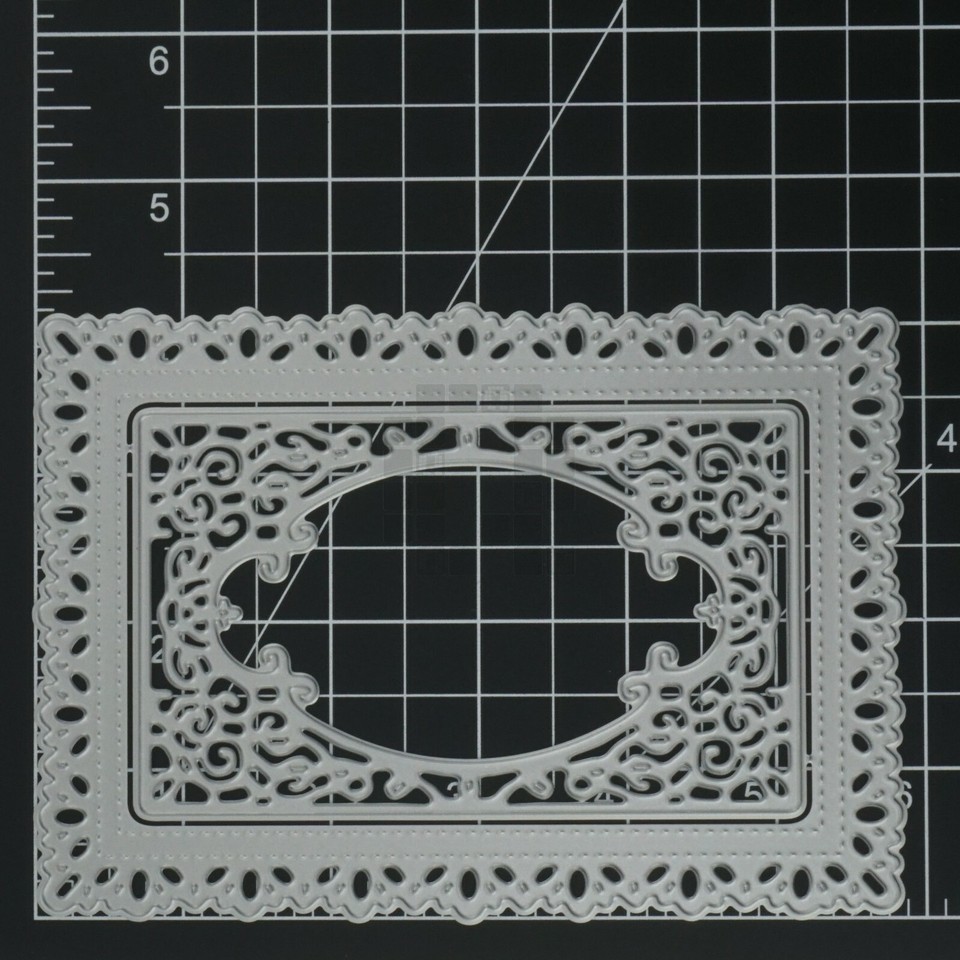Oval Lace Frame Rectangular Frame Metal Cutting Die | eBay