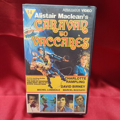 VINTAGE Alistair MacLean's Caravan To Vaccares VHS PRE-CERT VIDEO 1982 ...