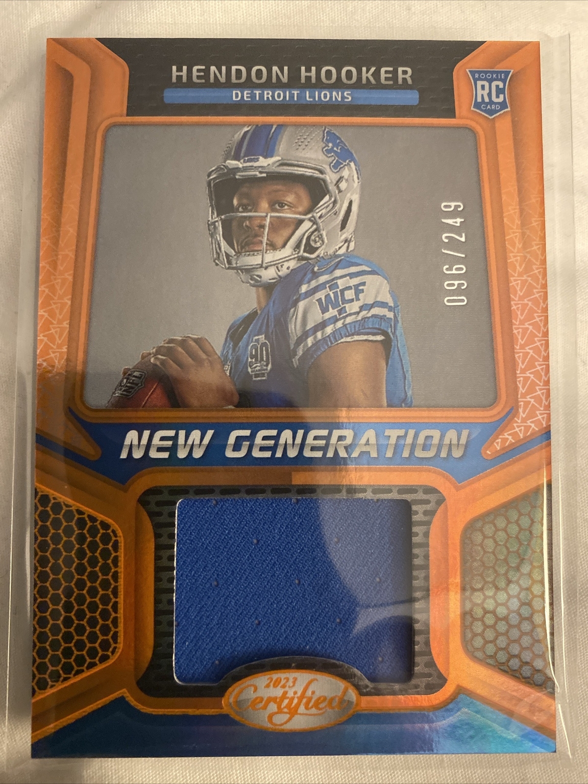 HENDON HOOKER PATCH /249 Orange Mirror 2023 Certified New Generation RC ...