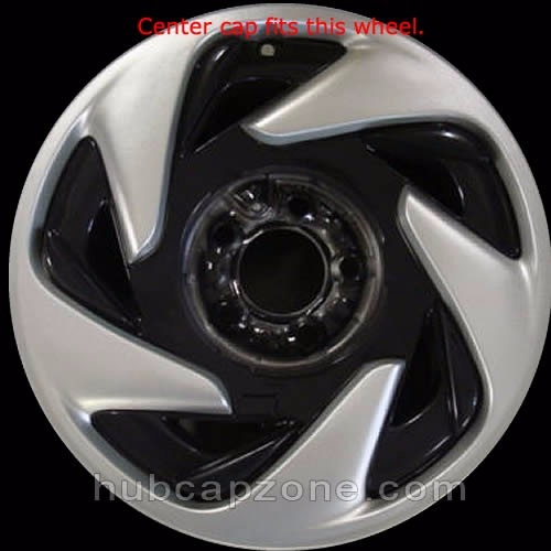 Set of 4 Silver Eagle Vision Center Caps, Hubcaps Fits Polycast Vision ...