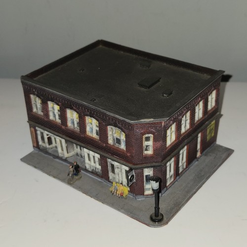 Heljan N Scale Bank Block #603 Model Railroad Building - Built Up ...