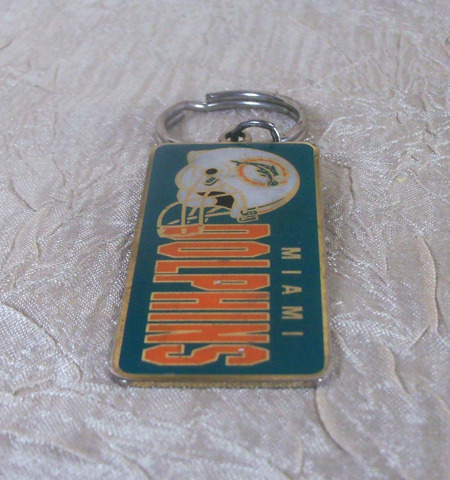 Miami Dolphins Key Ring Metal Keychain | eBay