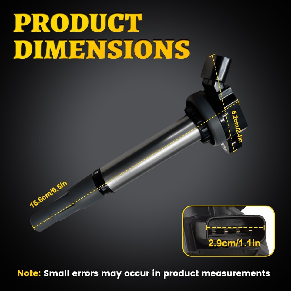 3PCS Ignition Coil Replace Fits Toyota Auris 1.6 2007-2018 9091902252 ...