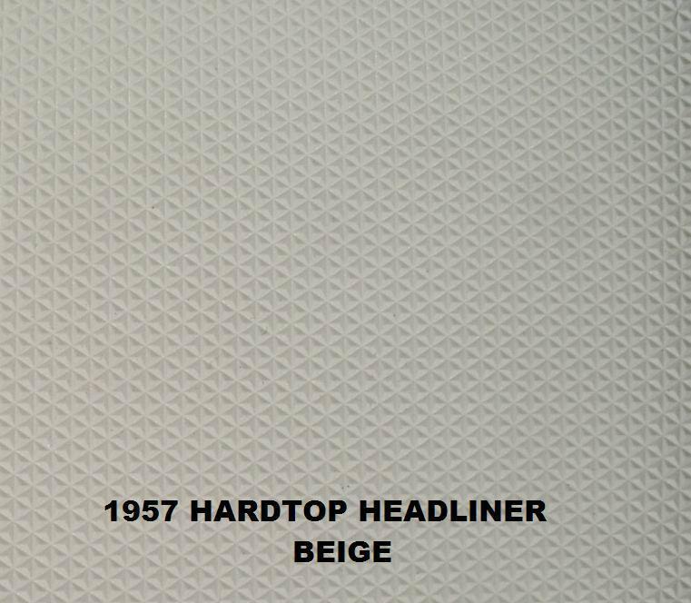 57 Chevy Bel Air 4-Door Hardtop Pyramid Vinyl Headliner 1957 Chevrolet ...