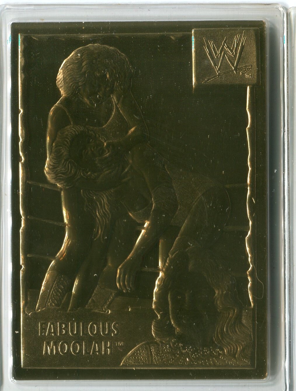 2000 Dansbury Mint WWF (WWE) Fabulous Moolah 22kt Gold Trading Card #16 ...