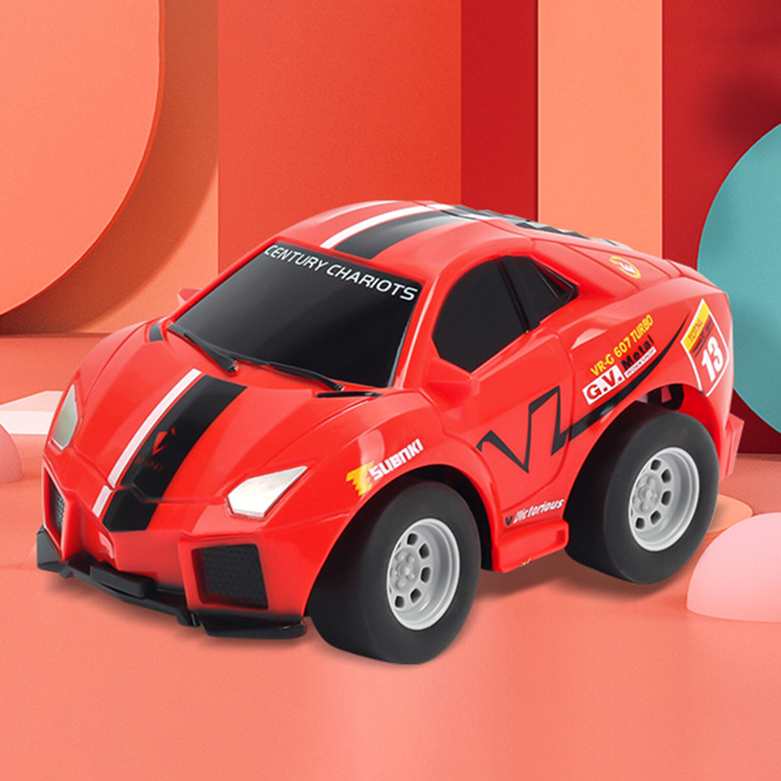 Electric Car Toys Cartoon Design Remote Control Car for Kid Child (Red ...