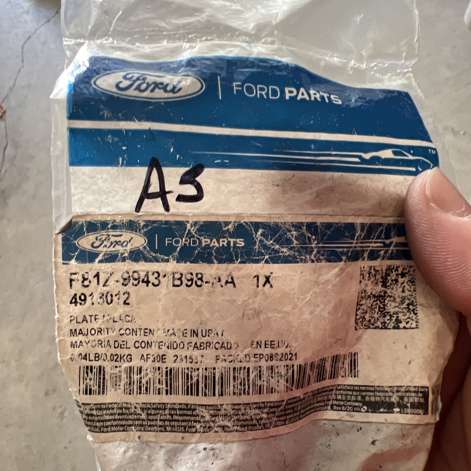 Ford F81Z99431B98AA Genuine OEM Anchor Plate for sale online | eBay