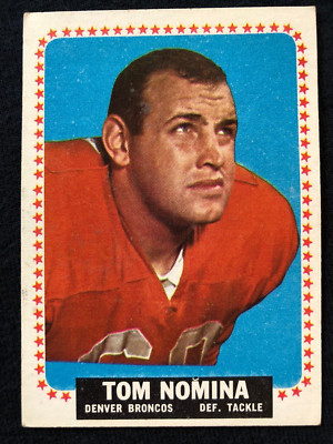 1964 Topps Football Card *SET BREAK* Tom Nomina #57 Ex!! Range CF | eBay
