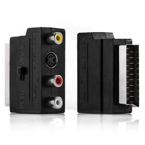Female Adapter SCART 3 RCA Computer Plug With Switch IN/OUT ...