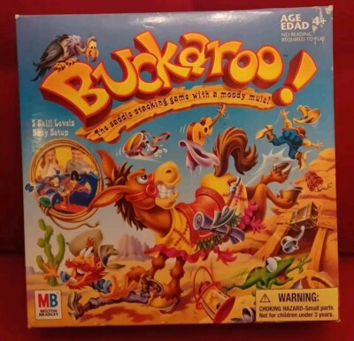 2004 Milton Bradley MB Buckaroo! Saddle Stacking Board Game COMPLETE | eBay