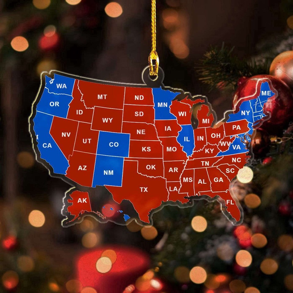US Presidential Election 2024 Ornament, Trump Ornament Gift Trump ...