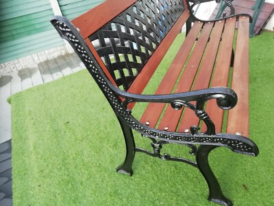 Replacement Sapele Hardwood Garden Bench Slats 1.22m 4 ft x 20mm 35,45 ...