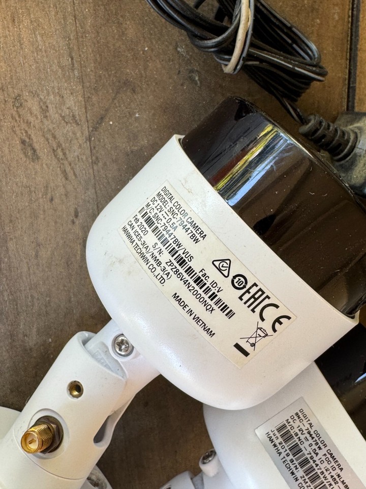 For Wisenet Snc-79447bw, Wireless 1080p Full HD IR Bullet Camera - 1 ...