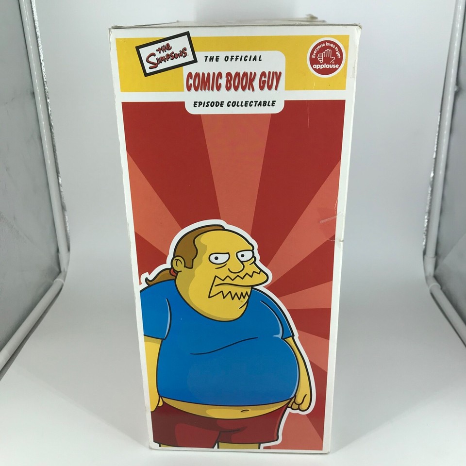 The Simpsons Plush APPLAUSE Comic Book Guy with Box EXTREMELY RARE ...