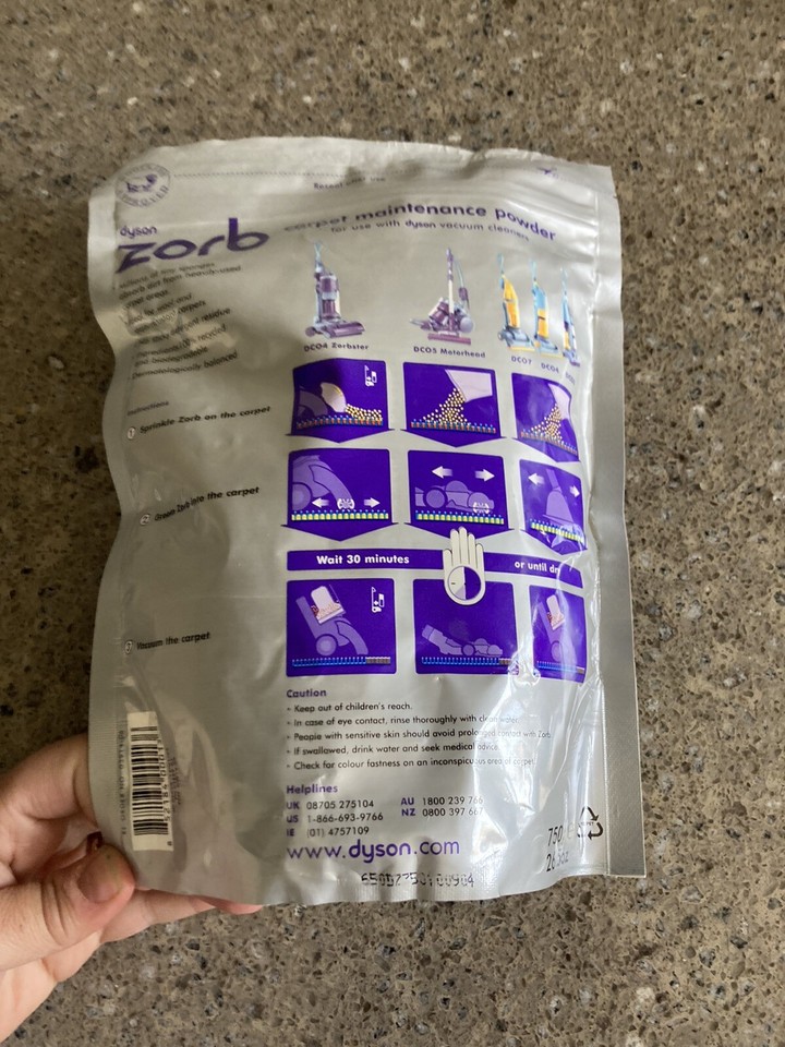 Dyson Zorb Carpet Maintenance Powder 26.5 oz 750g BRAND NEW SEALED ...
