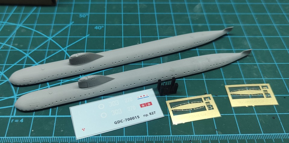 3D Printed 1/700 Soviet Navy Nuclear Attack Submarine Type 627 Model ...