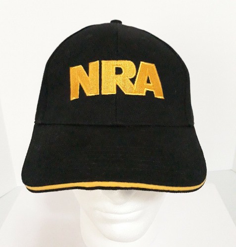 NRA Black & Gold Logo Cap One Size | eBay