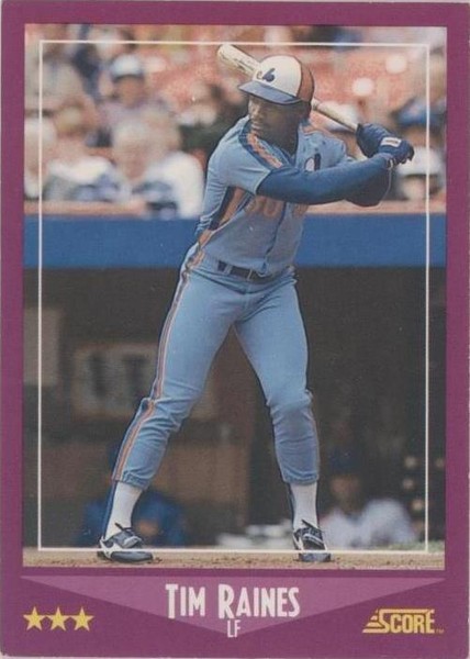 1988 Score - #3 Tim Raines for sale online | eBay