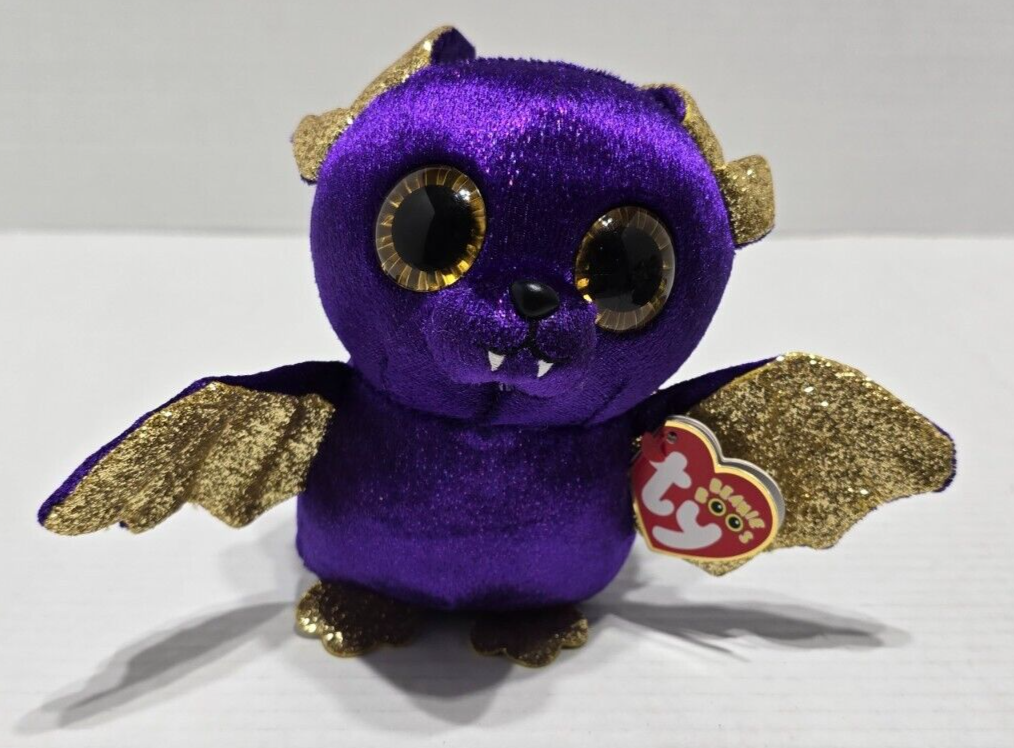 Ty Beanies Boos Count The Purple Bat MWMT Free Shipping | eBay