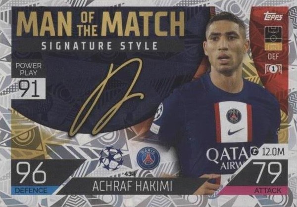 2022-23 Topps Match Attax UCL - Man of the Match Signature Style #434 ...