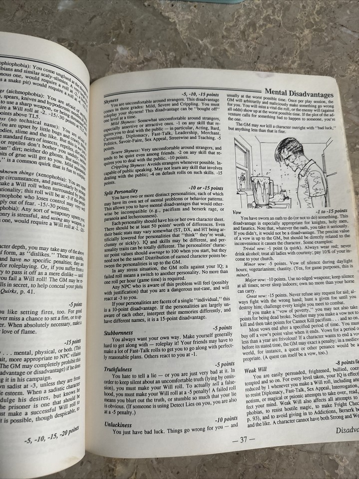 GURPS - Steve Jackson Games: Players' Book #6025 PREOWNED/GOOD BUT WORN ...