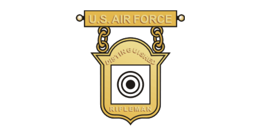 3" us military usaf distinguished rifleman bumper sticker decal usa ...