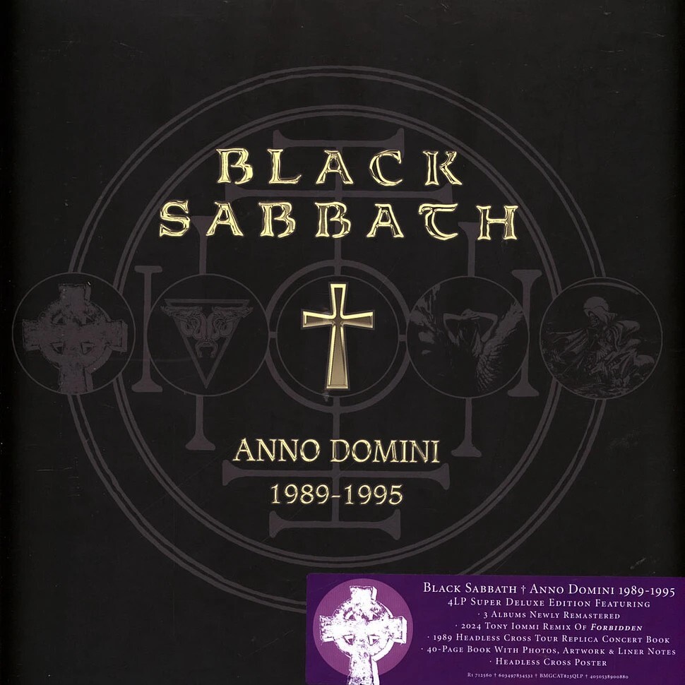 Black Sabbath - Anno Domini 1989-1995 4 CD Box Set - 2024, Tony Iommi ...