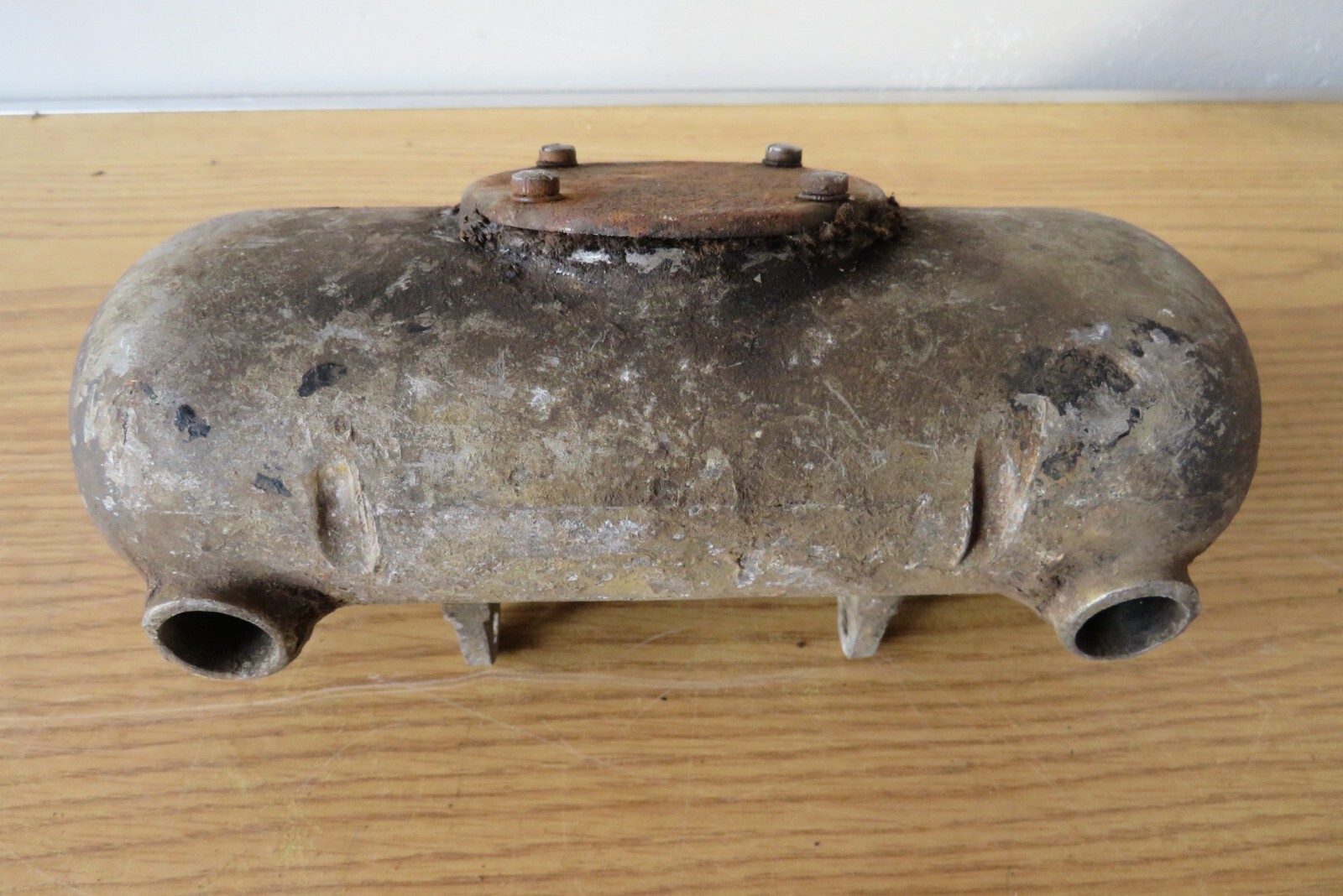 VINTAGE PRE WAR ALLOY EXHAUST SILENCER BOX VINTAGE MOTORCYCLE | eBay UK