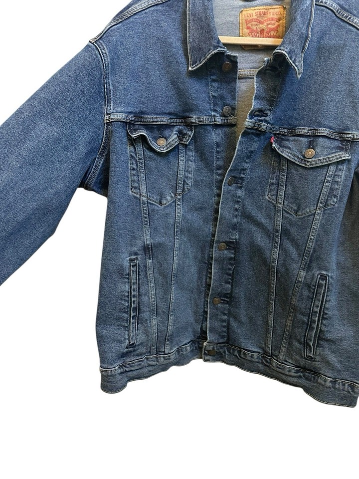 Levi's Mens Trucker Jean Jacket Colusa Denim Stretch 723340322 Mens XXL ...