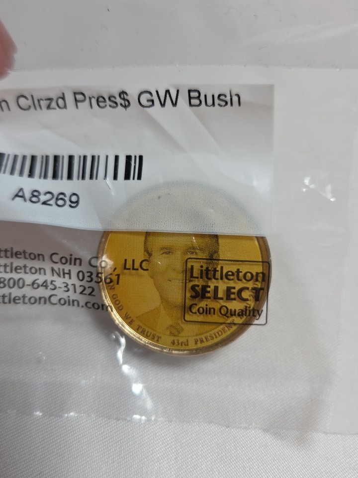 Colorized George H W Bush Dollar Coin Uncirculated | eBay