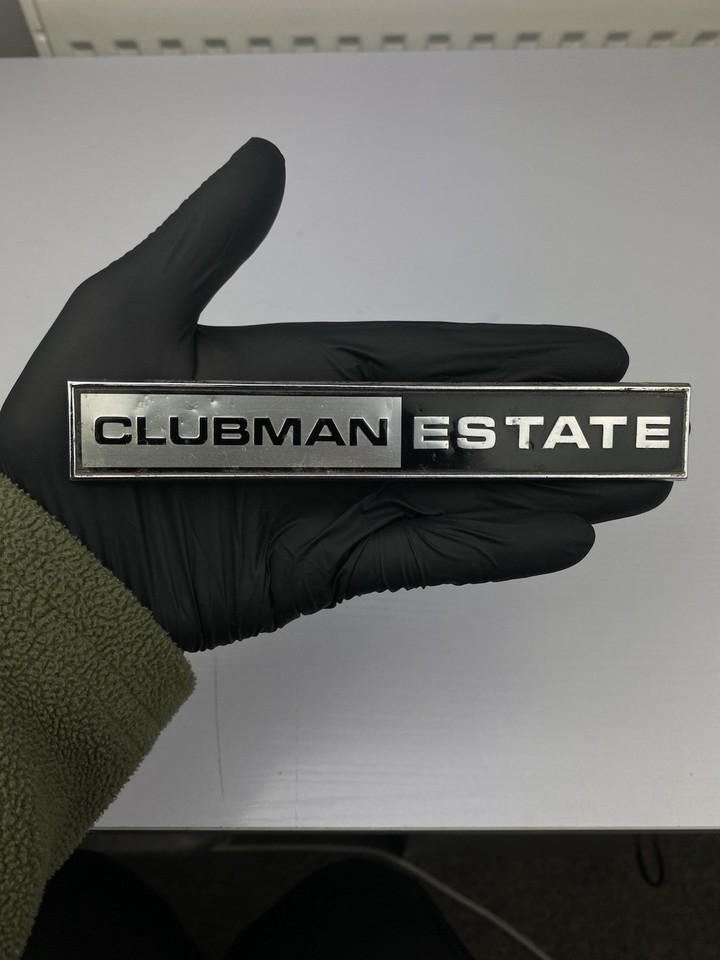 Classic Mini Clubman Estate Rear Door Badge / Emblem CZH944 | eBay UK