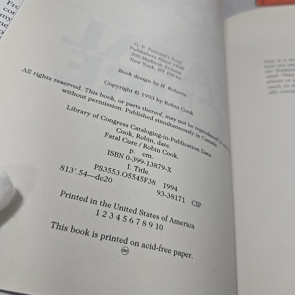 Robin Cook Vintage 8 Book Hardcover Lot 80s & 90s Mostly 1st Editions ...