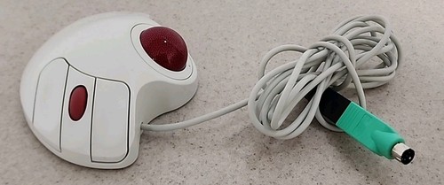 Logitech Trackman Marble Wheel T-BB13 USB Trackball Mouse Tested White ...