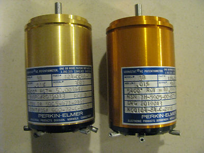 PERKIN ELMER 2019013 VARRIABLE RESISTOR DUAL MK 124-0849-1 NSN: 5905-00 ...