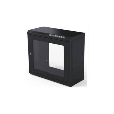 Penn Elcom 9U Shallow Wall Mount Rack Poly Clear Door square hole R6020 ...