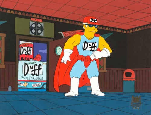 NEW Duff Man Beer The Simpsons 90's TV Movie Poster Print Canvas FREE ...