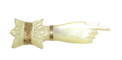 Antique C: 1880's Tube Hinge C Clasp Mother of Pearl Pointing Hand ...