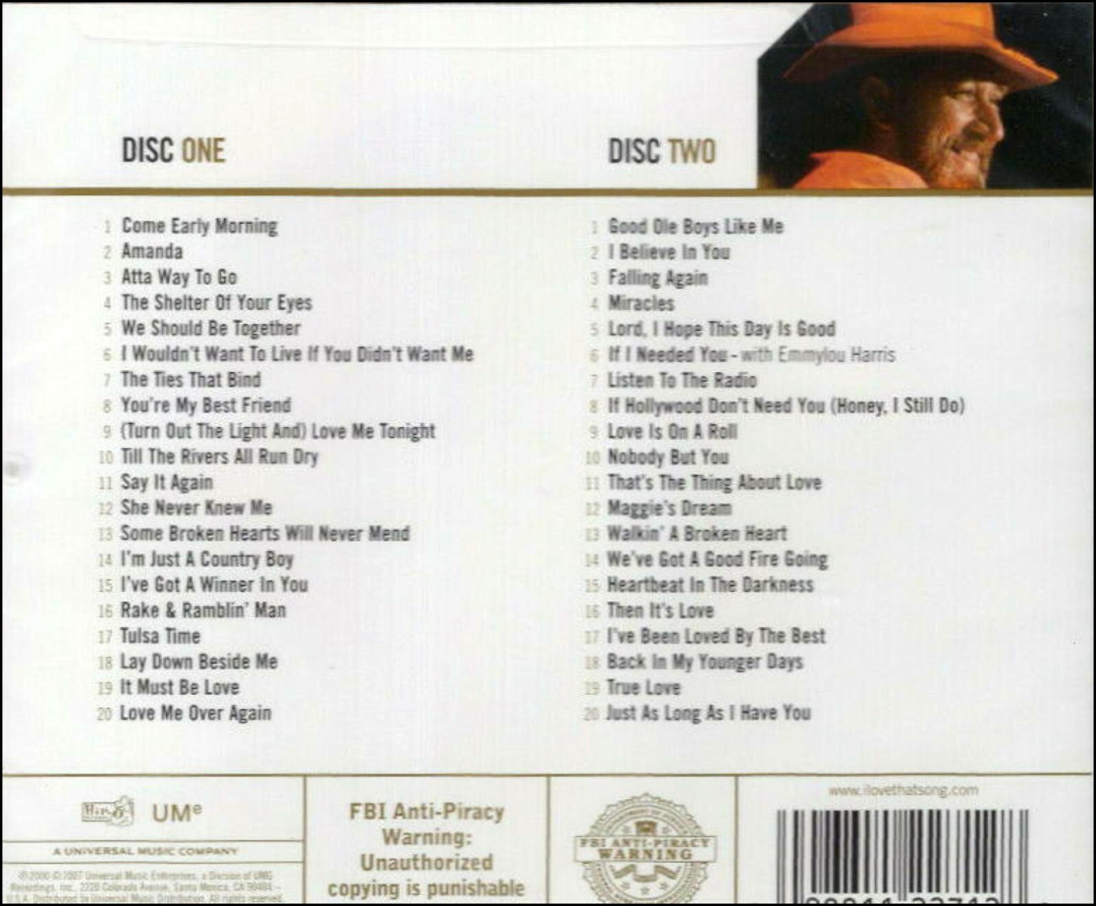 DON WILLIAMS * 40 Greatest Hits * New 2-CD SET * All Original Versions ...