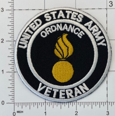 US Army Ordnance Veteran Patch 3" Hook & Iron-On Repro New B668 | eBay