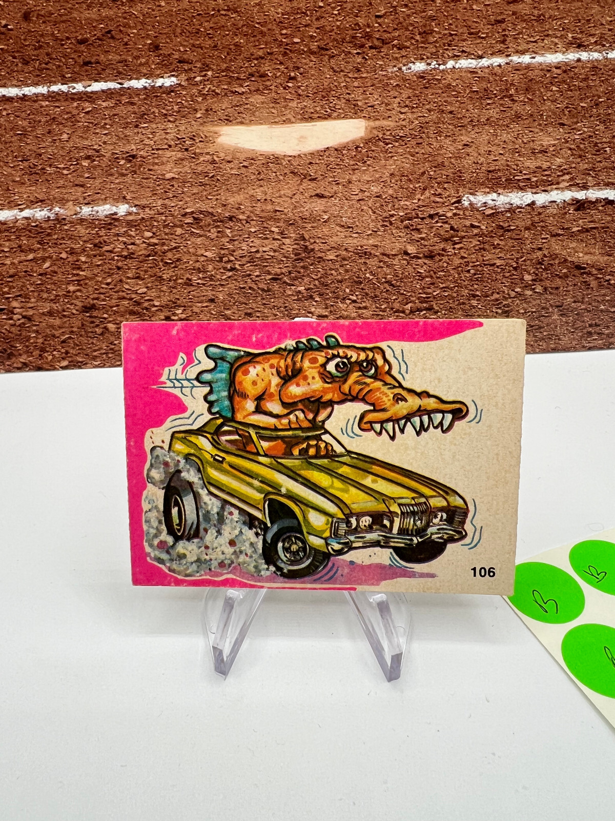 FANTASTIC ODD RODS sticker/card #106 Donruss 1973 PINK First series (B ...