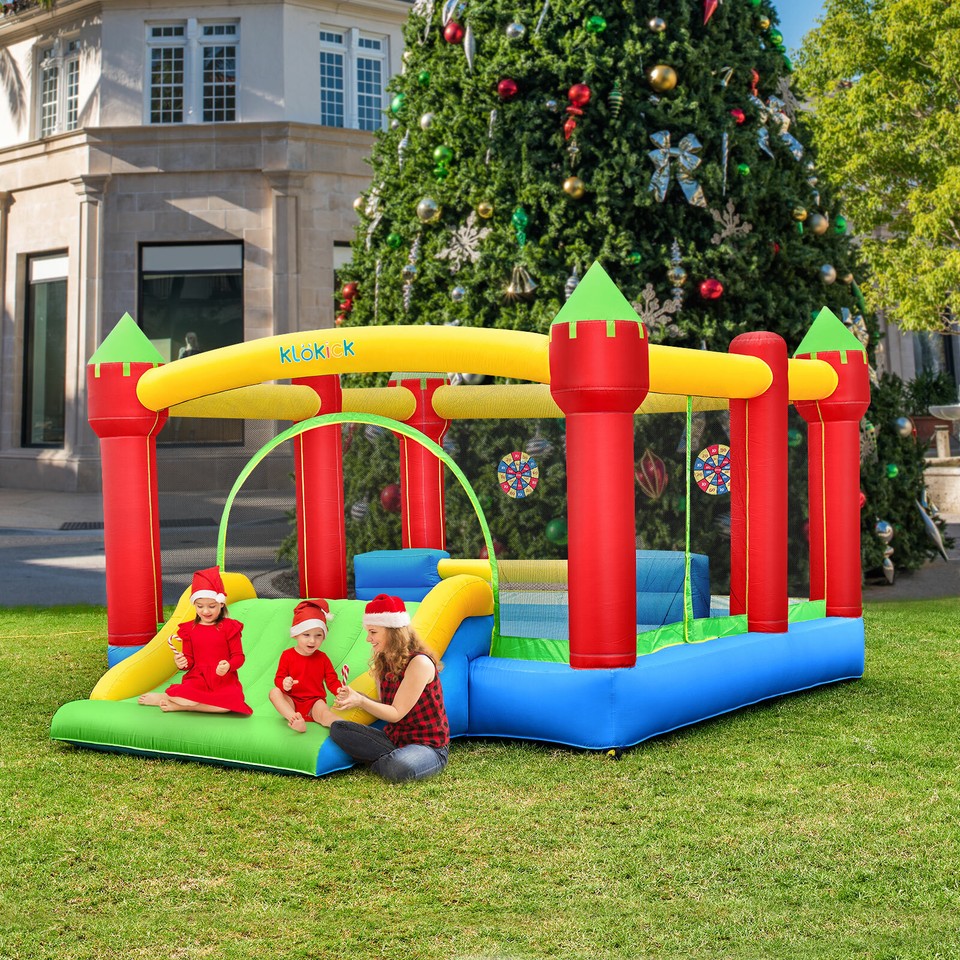 Large Kids Inflatable Bounce House Slide Kids Jumper Bouncer 600lbs ...