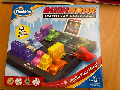 RUSH HOUR Traffic Jam Logic Game OPEN BOX MINT CONDITION 40 New ...
