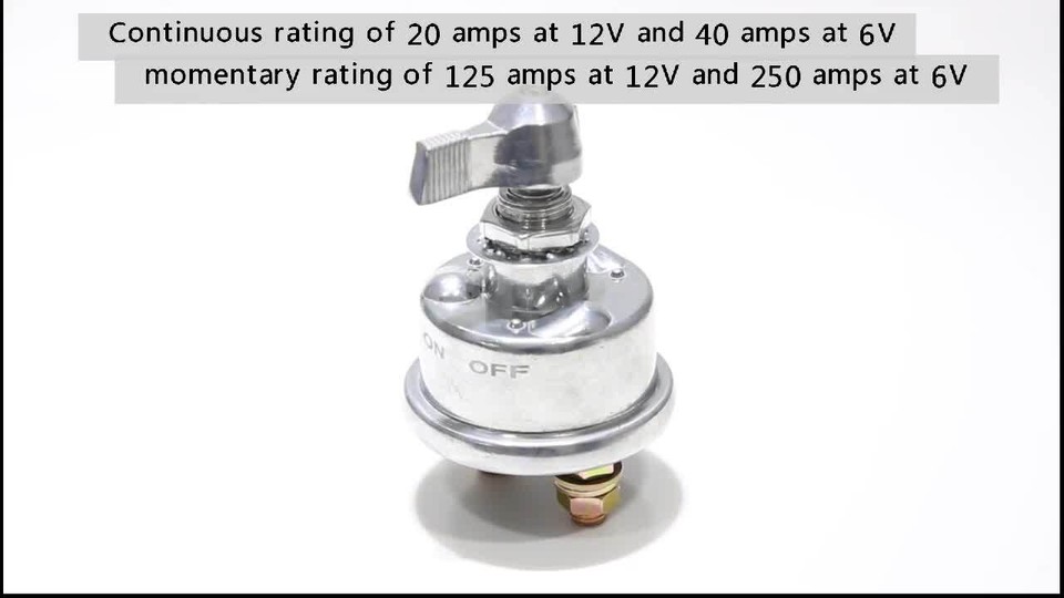 NEW Master Battery Disconnect Switch kill 2post SPST kill cut off ...