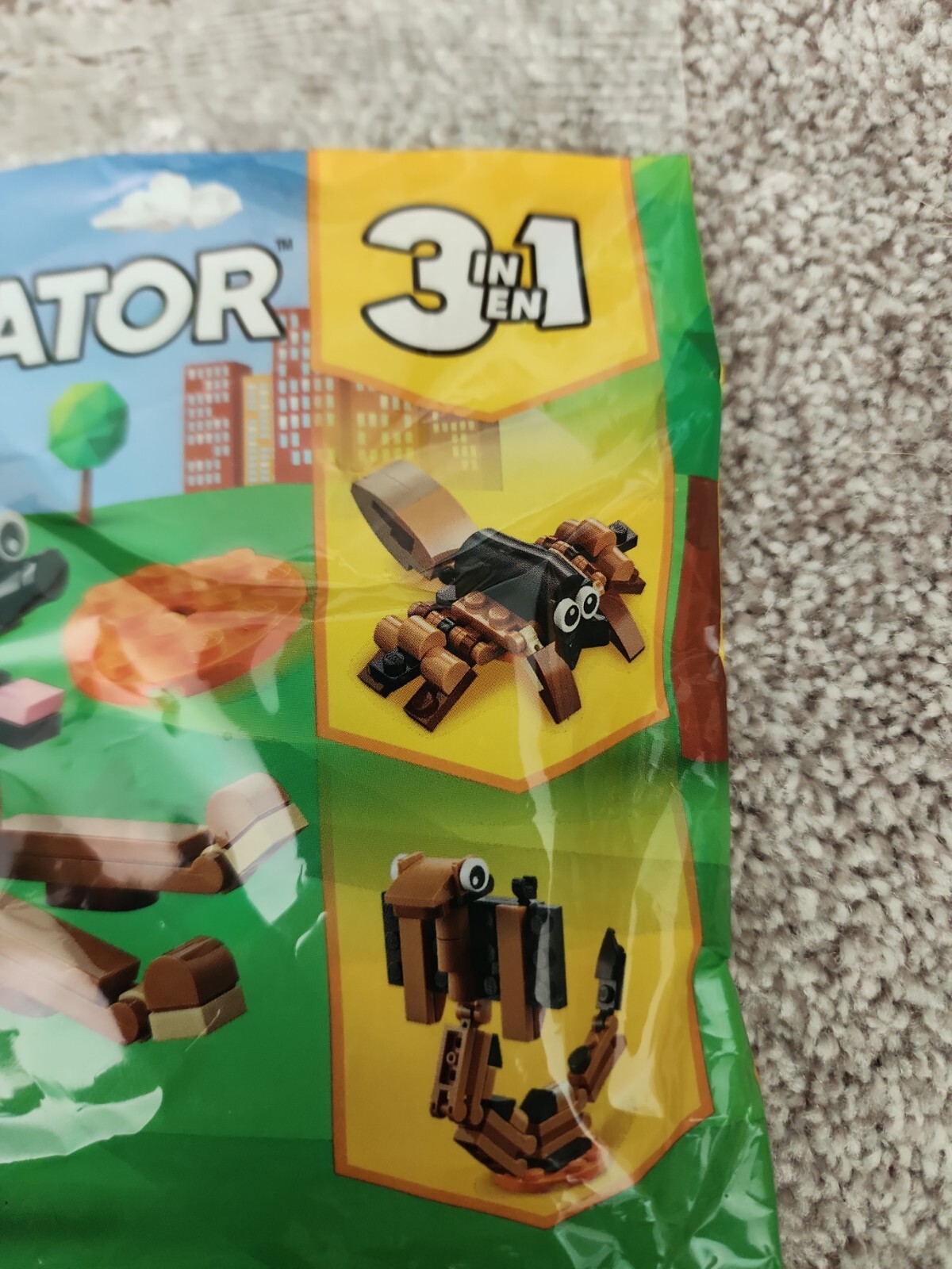 Lego Creator 3 In 1 German Shepherd (30578) 76 Pieces Scorpion Cobra ...