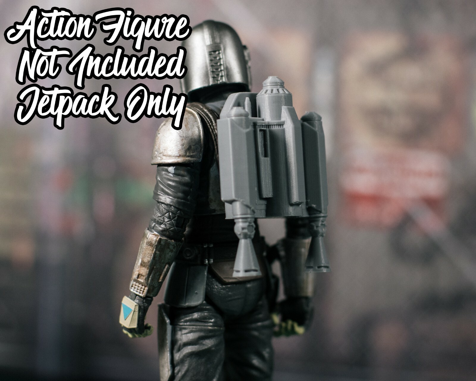 Mandalorian UNPAINTED Jetpack Star Wars Black Series Accessory Only | eBay