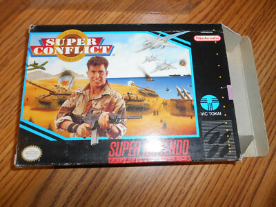 Super Conflict (Super Nintendo Entertainment System, 1993) BOX ONLY ...