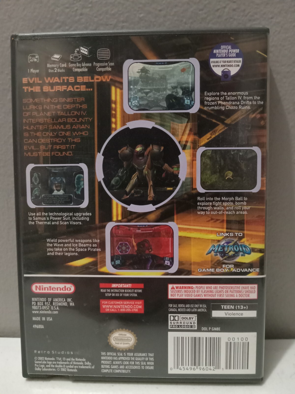 Metroid Prime Nintendo GameCube CIB Complete Retro Studios Samus Aran ...